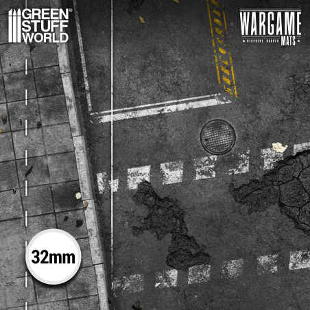 Neoprene Mat 44x60" Ground Zero District with deployment lines - GSW