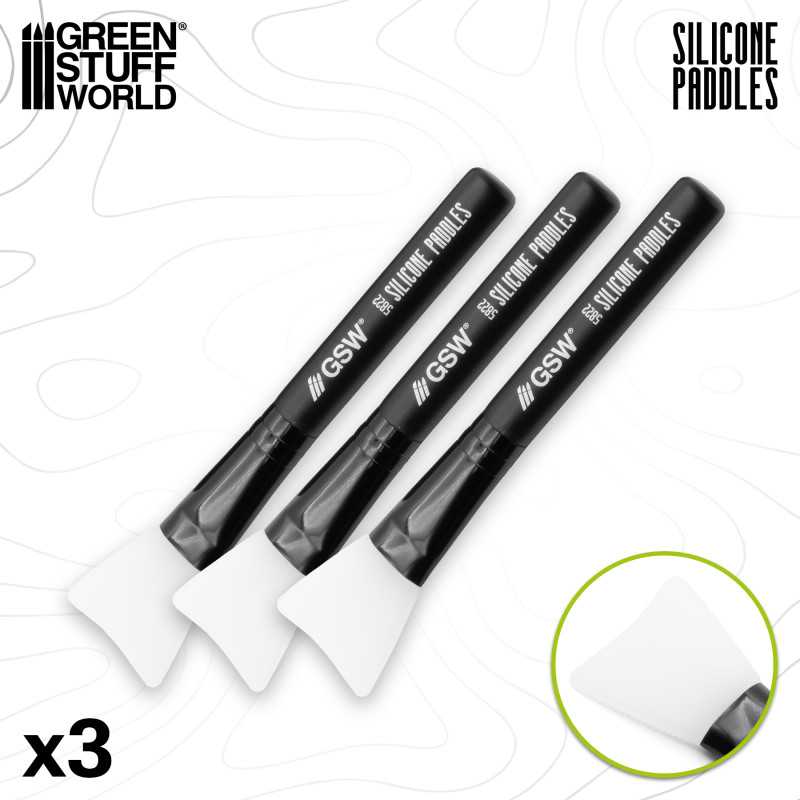 Silicone Paddle Applicators for glues and pastes - GSW
