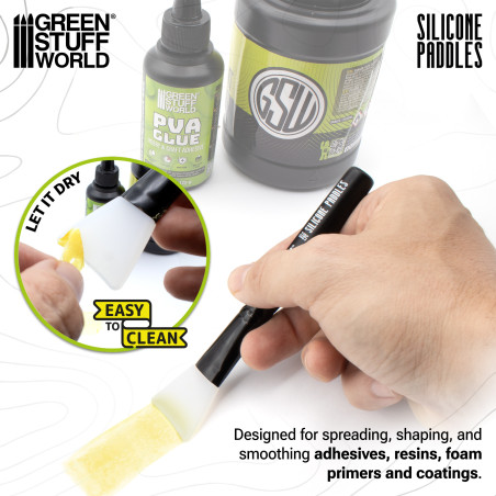 Silicone Paddle Applicators for glues and pastes - GSW