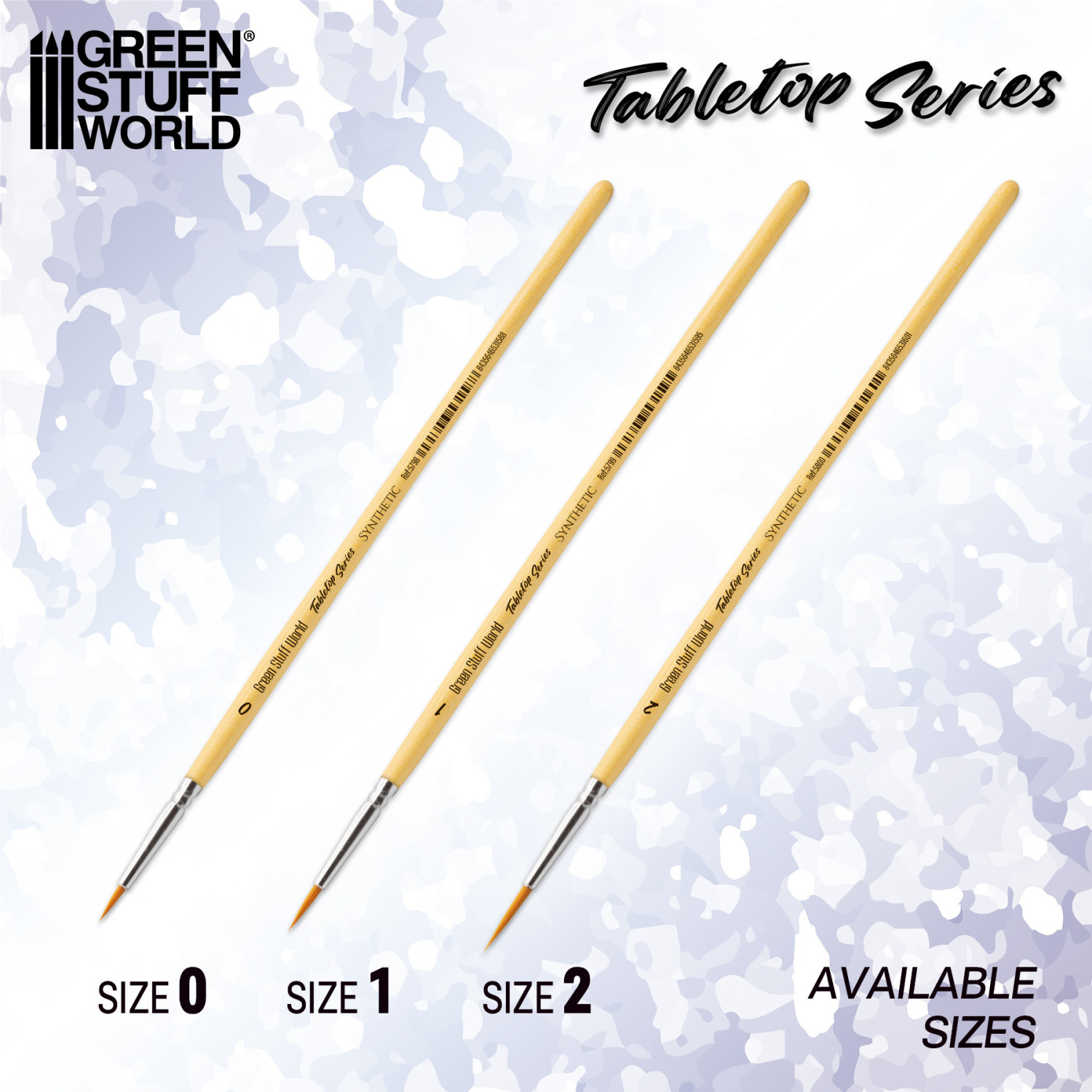 TABLETOP SERIES Synthetic Brush Set 2 (Pack of 10) - GSW