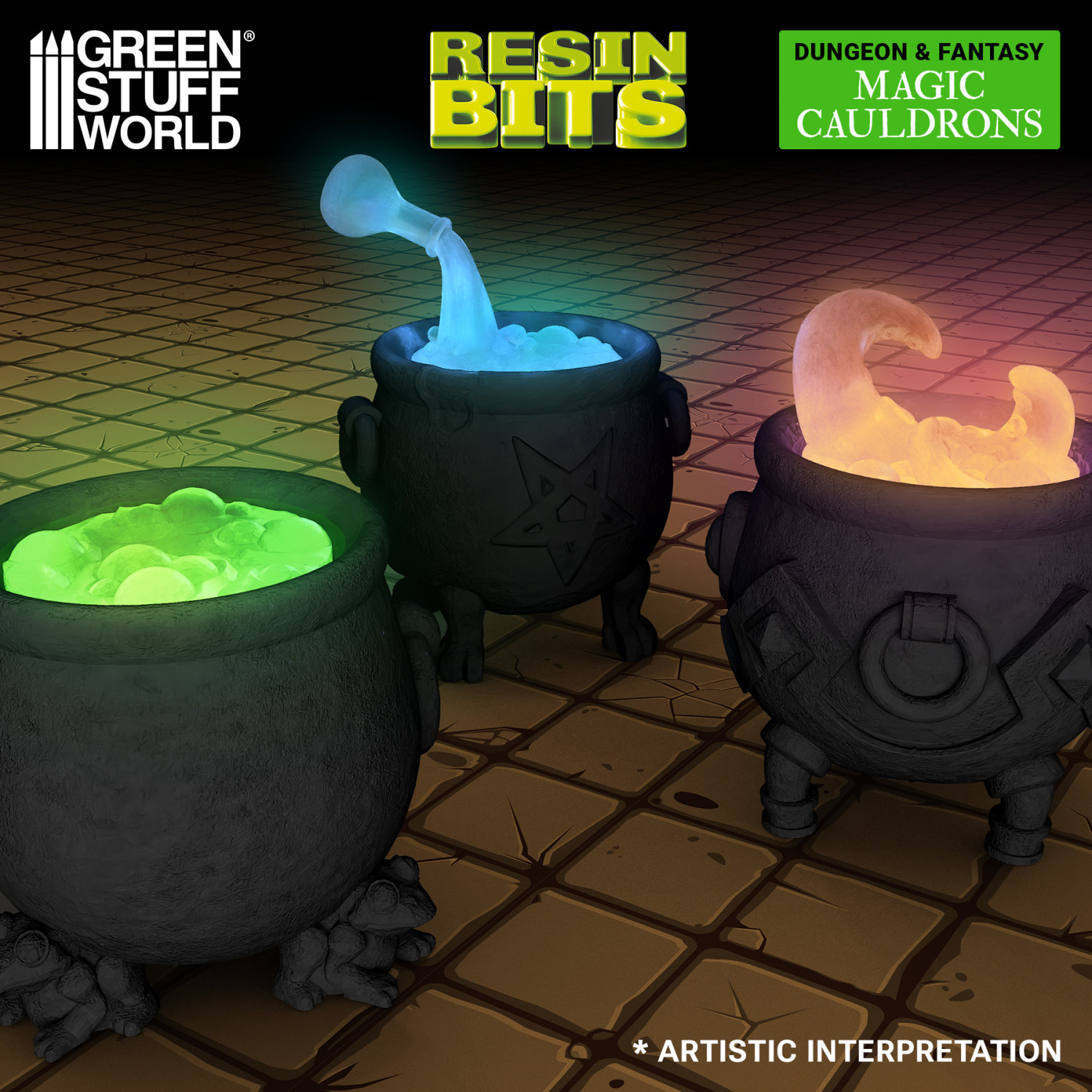 Magic Cauldrons for 3mm LEDs 1:48 - GSW