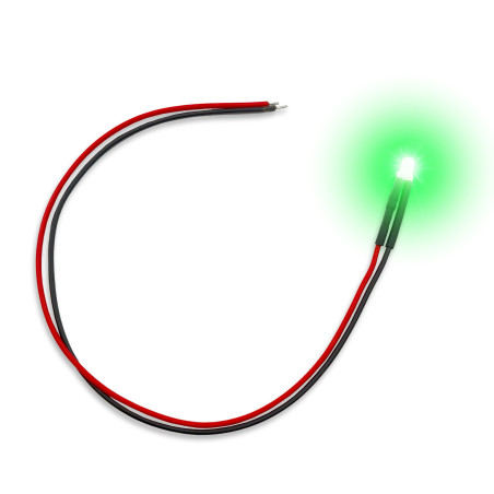 Green Flickering LED Lights 3mm - GSW