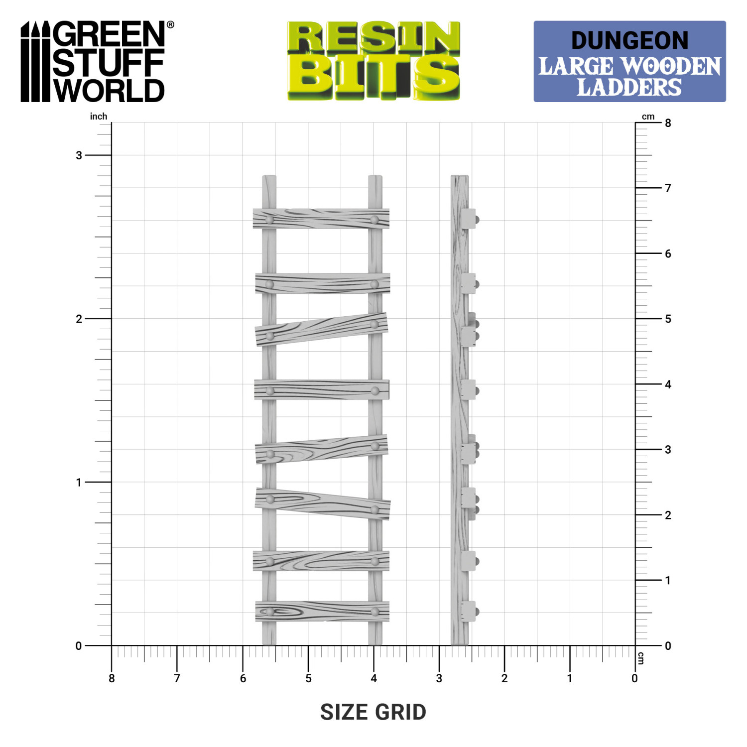 Large Wooden Ladders 1:48-1:35 - GSW
