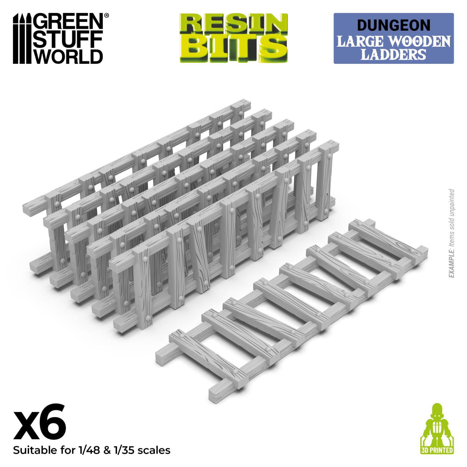 Large Wooden Ladders 1:48-1:35 - GSW