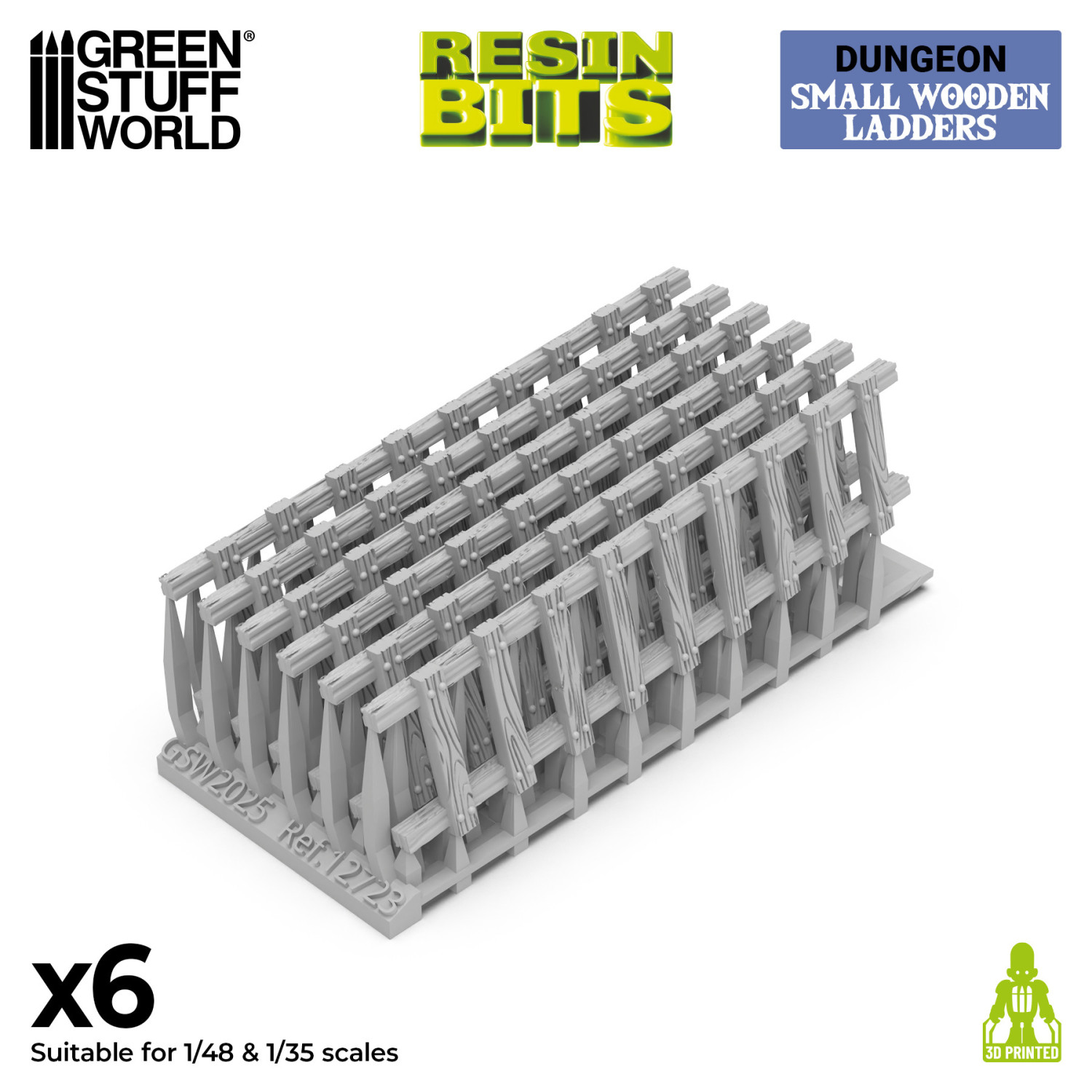 Small Wooden Ladders 1:48-1:35 - GSW