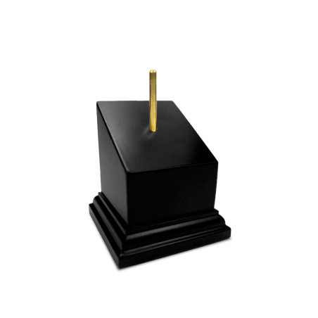 Tapered Bust Plinth 5x5cm Black | - GSW
