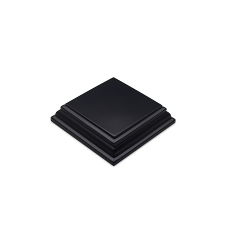 Square Wood display bases 4x4 cm - Black | - GSW
