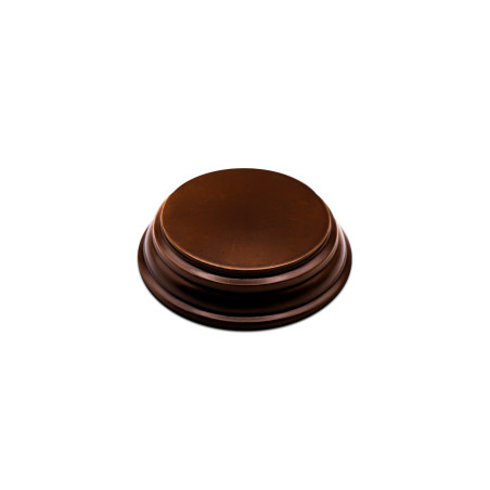 Socle Rond Ouvragé 4x4 cm - Noisette - GSW