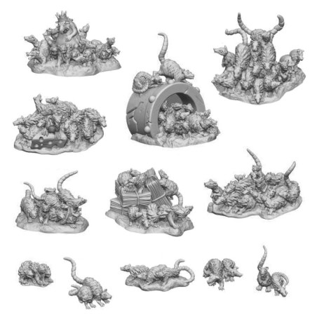 Swarm of Rats | Rat Swarm perfect for Skaven 1:48-1:35 - GSW