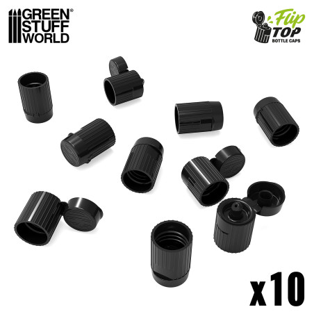 Flip-top caps | Quick-Flip Dropper Caps for Hobby Paints - GSW
