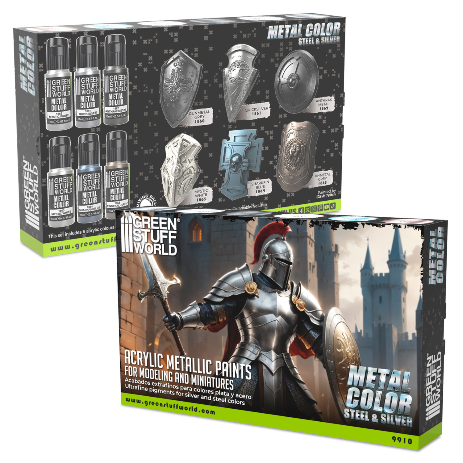 Metallic Paints Set - Silver | - GSW