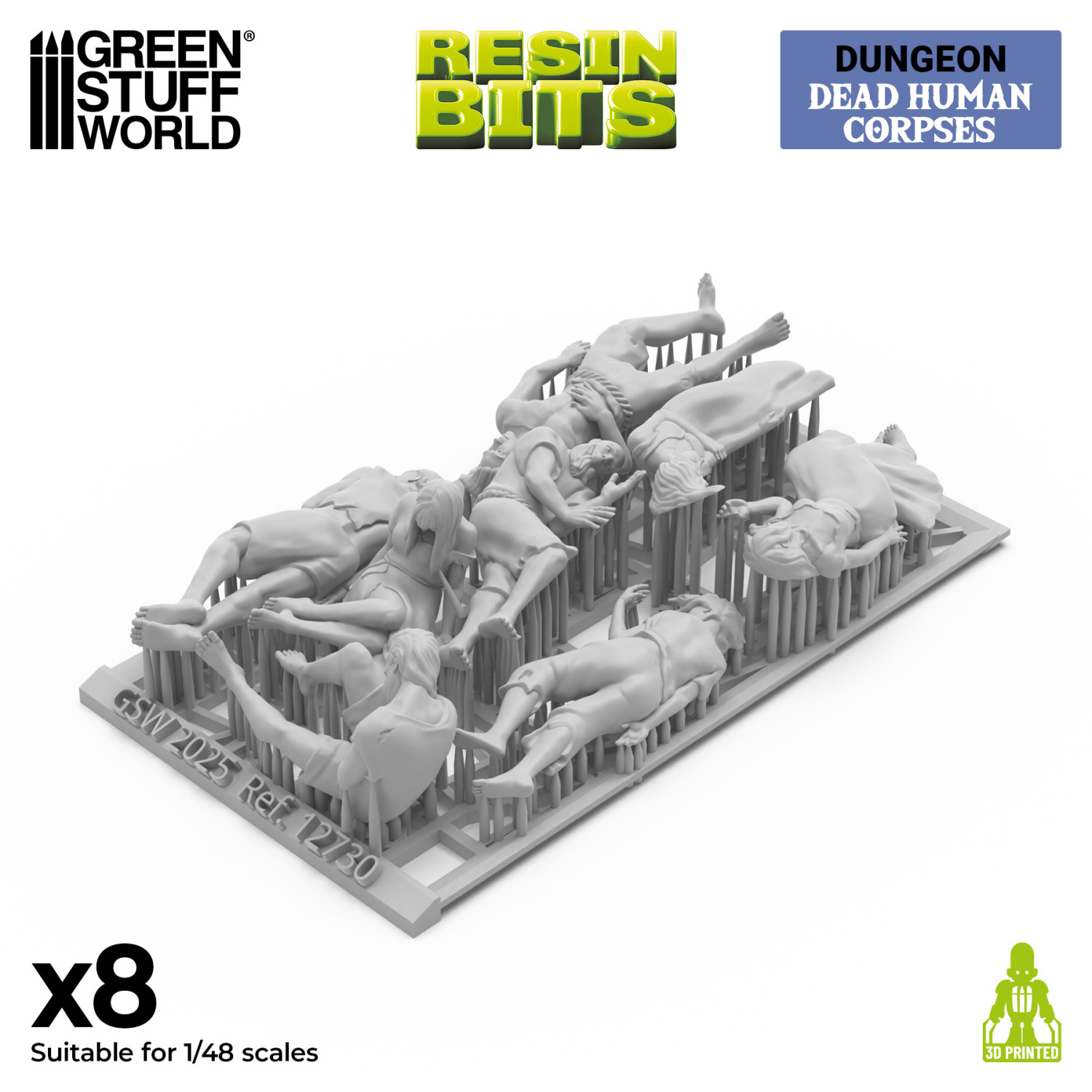 Dead Human Corpses 1:48 | Human bodies for dioramas - GSW