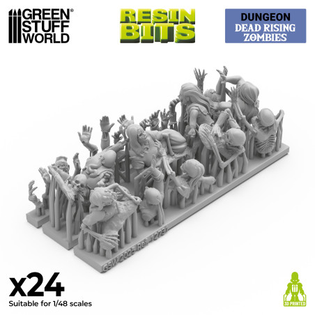 Dead Rising Zombies 1:48 | Zombie miniatures for dioramas - GSW