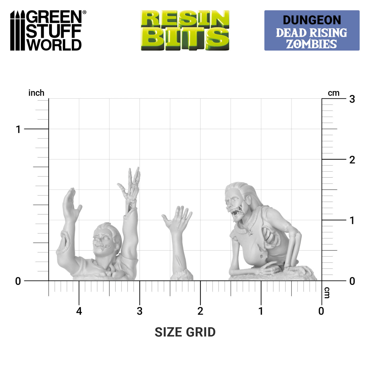Dead Rising Zombies 1:48 | Zombie miniatures for dioramas - GSW