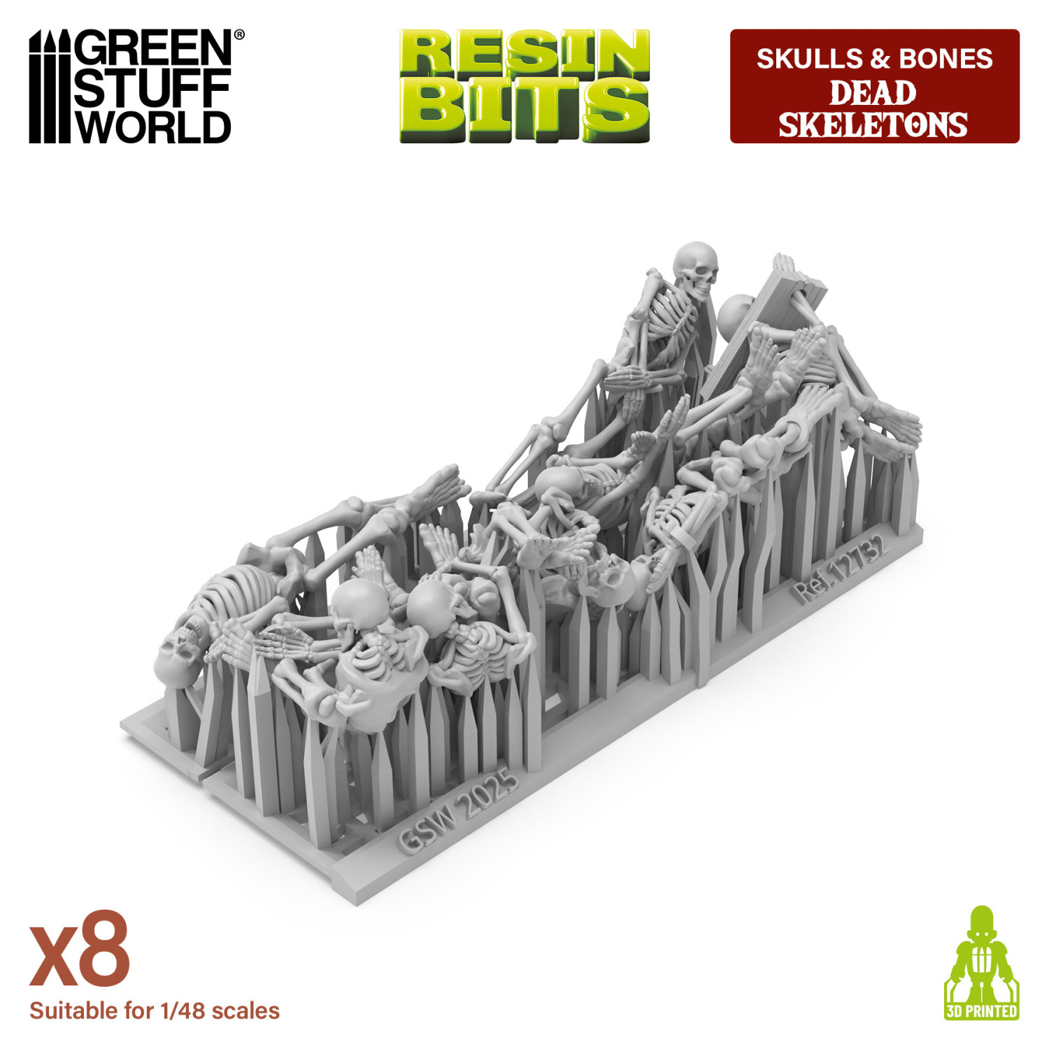 Dead Skeletons 1:48 | Human skeletons - GSW