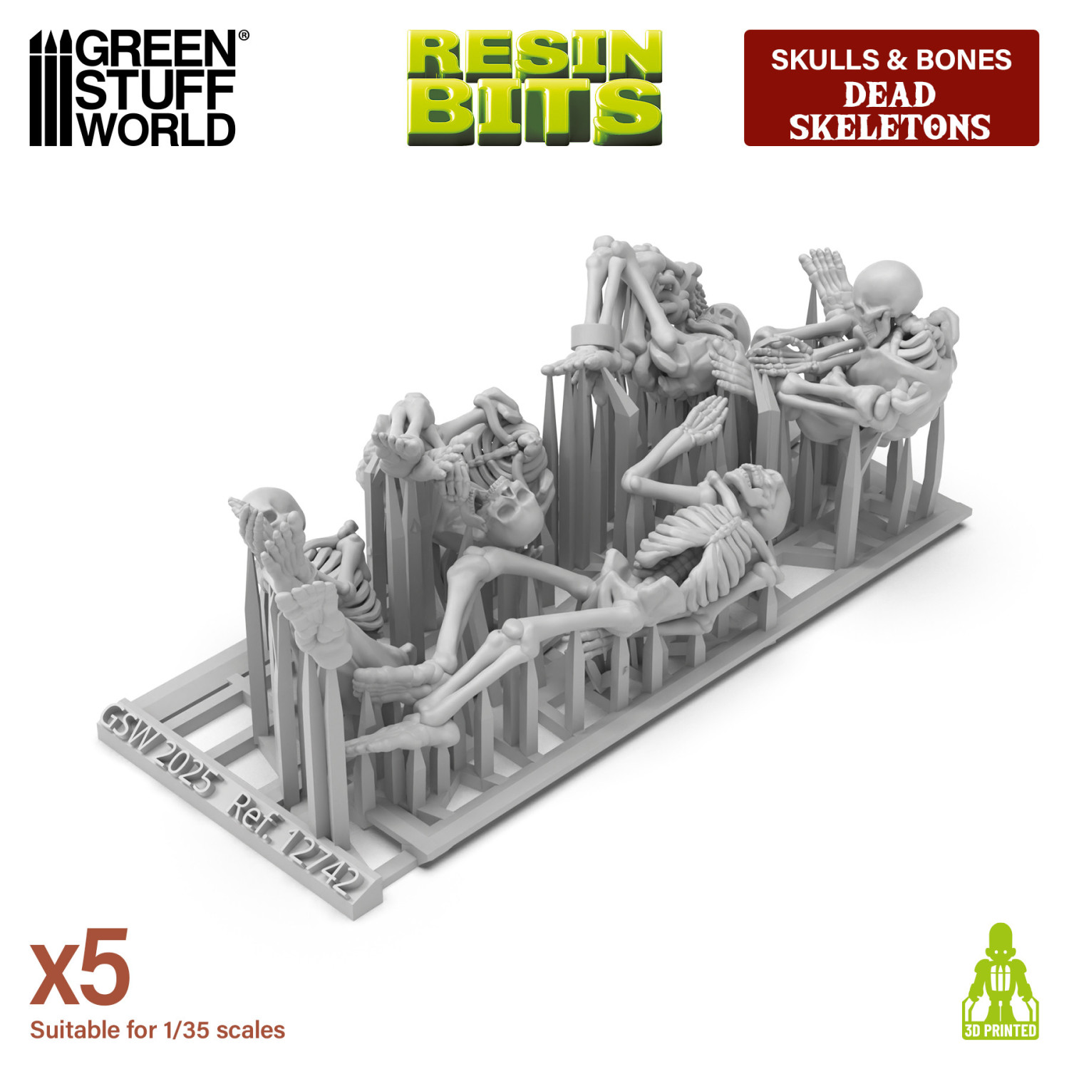 Dead Skeletons 1:35 | Human skeletons - GSW