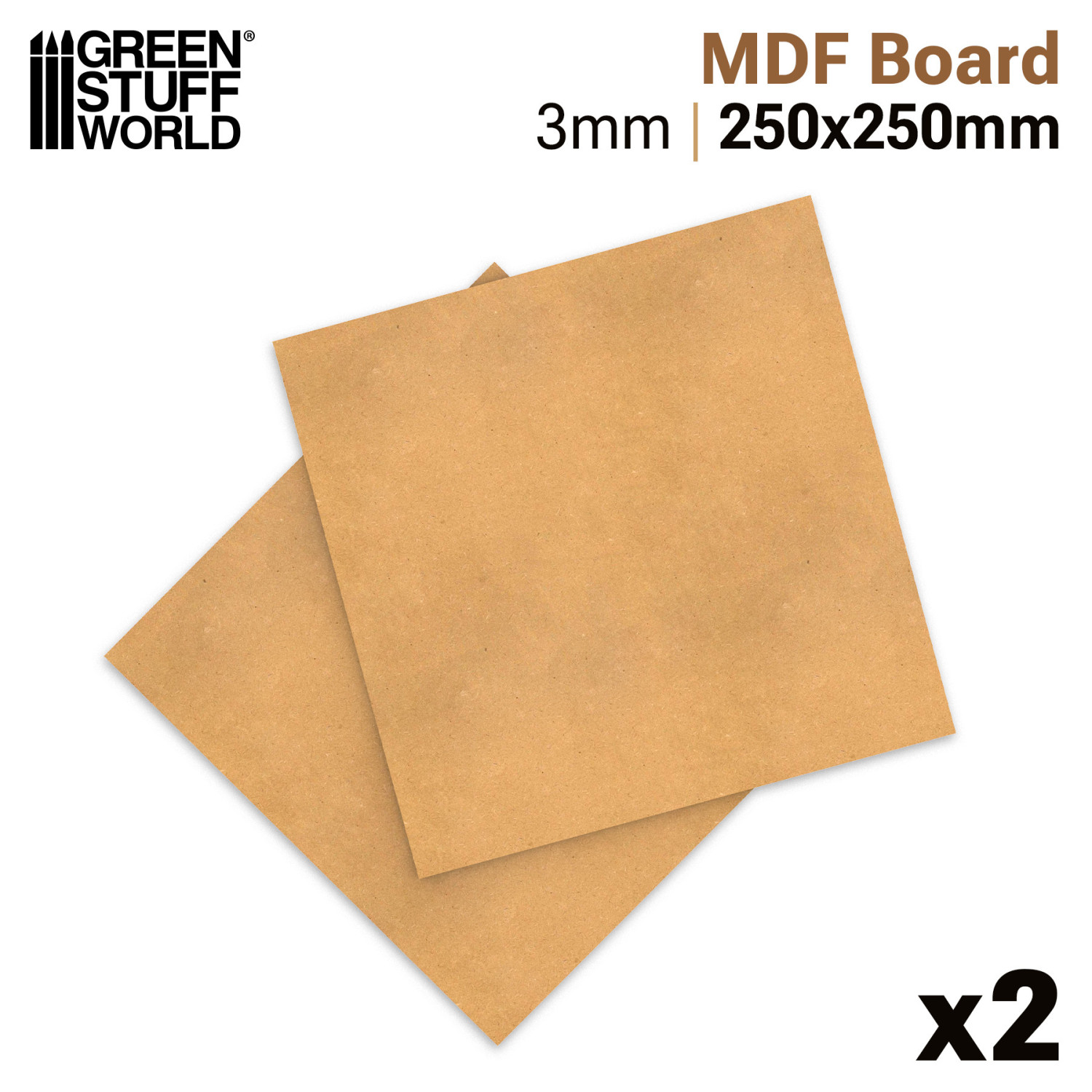 MDF sheets 250x250mm - GSW