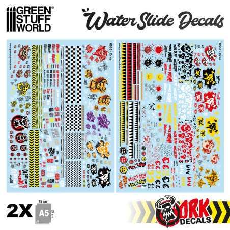 Orcs Waterslide Decals | Ork Symbol Decals - GSW