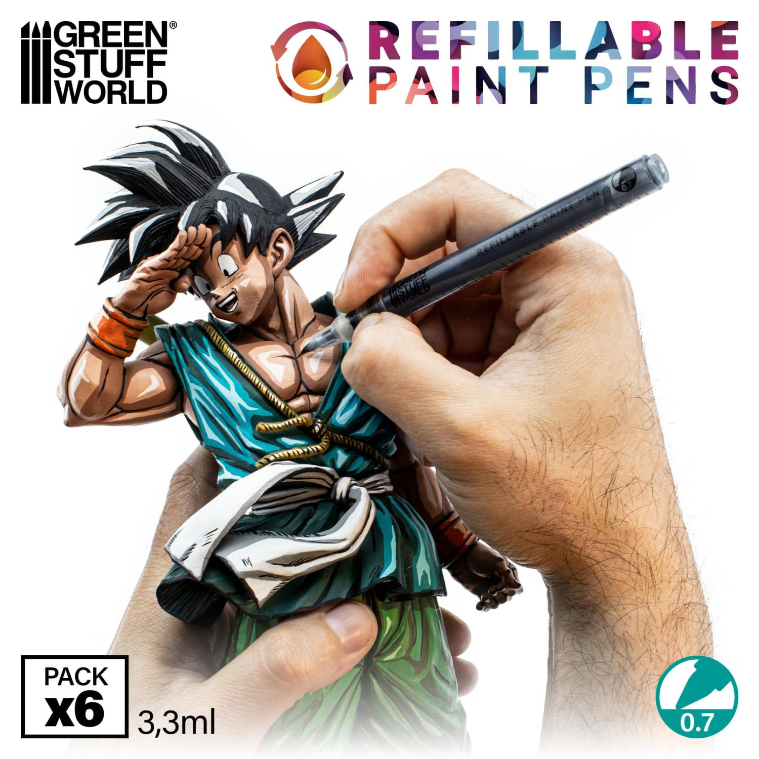 Refillable paint pen 0.7 (pack x6) - GSW