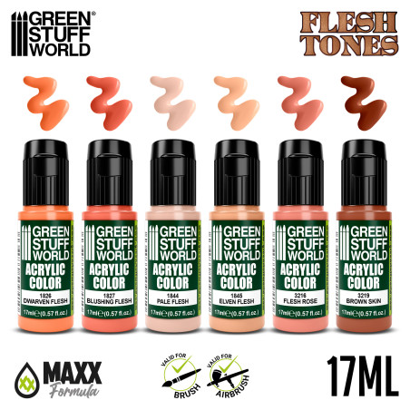 Paint Set - Flesh Tone and Skin Colors - GSW