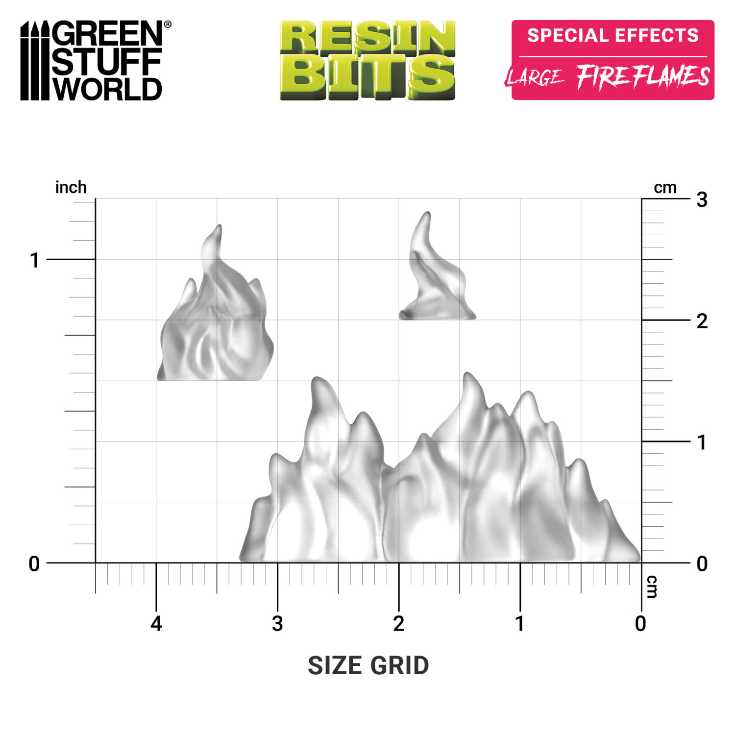 Large Fire Flames 1:48-1:35 | Resin fire effects - GSW