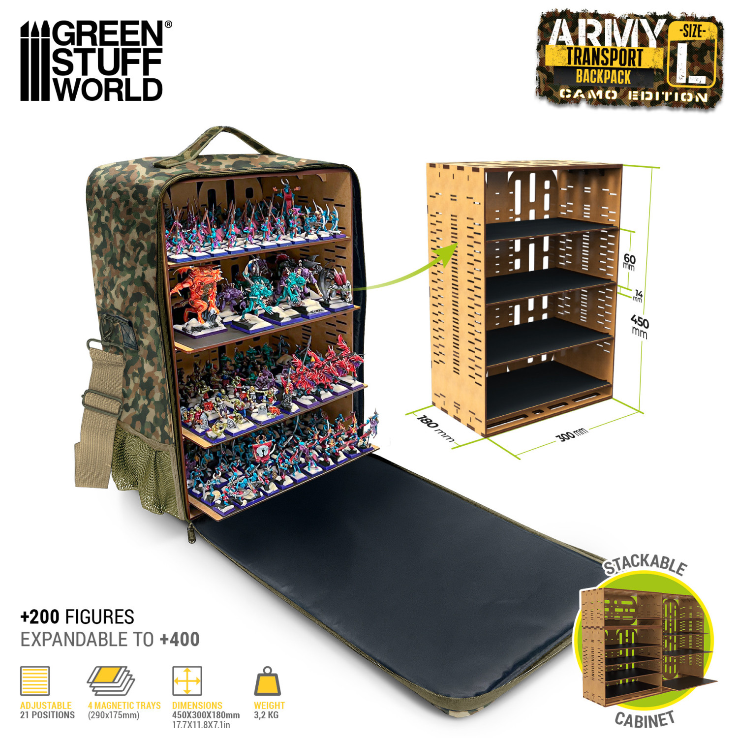 Army Transport backpack - Camouflage Edition | Warhammer backpack - GSW