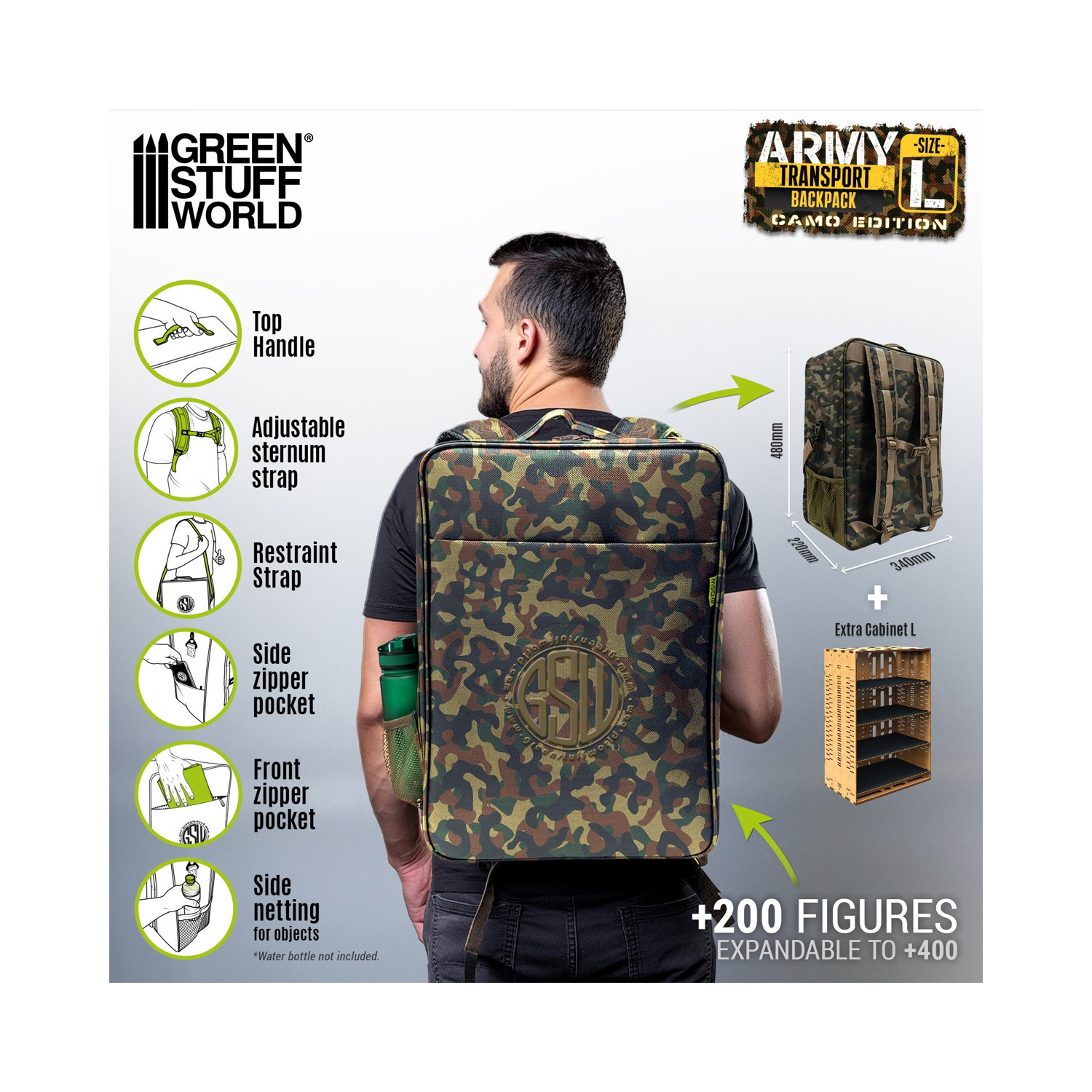 Army Transport backpack - Camouflage Edition | Warhammer backpack - GSW