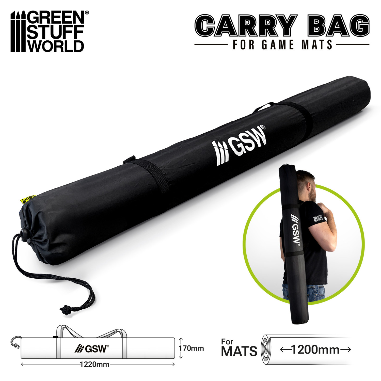 Game mat carrying bags 122cm - GSW