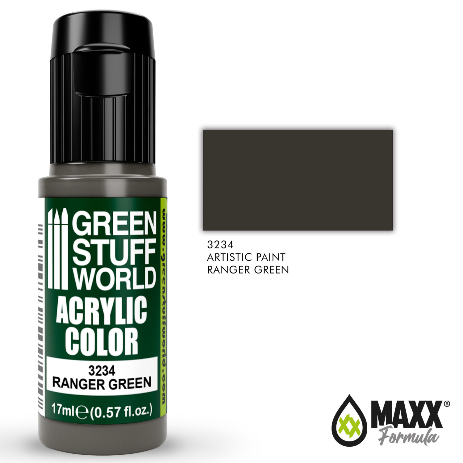 Acrylic Color RANGER GREEN for modeling - GSW