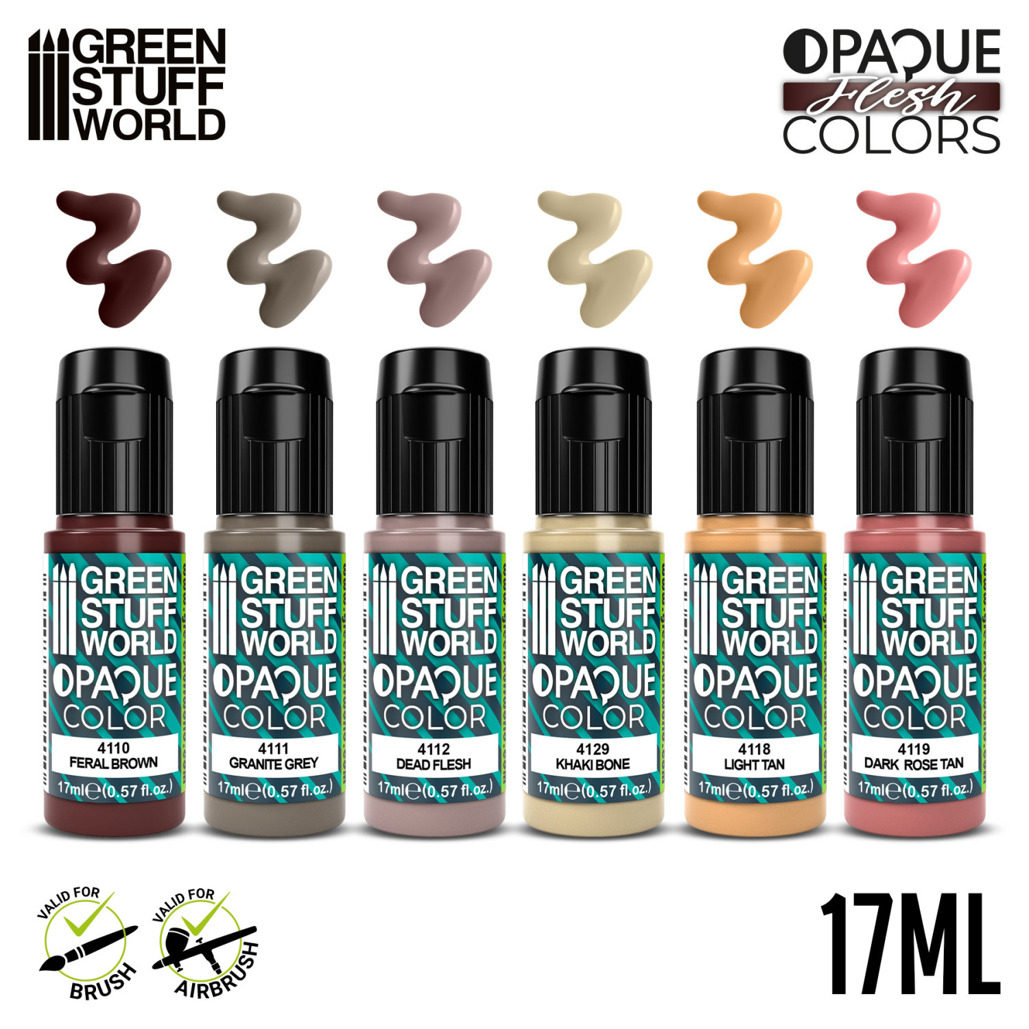 Opaque Paint Set - Flesh Colours | - GSW