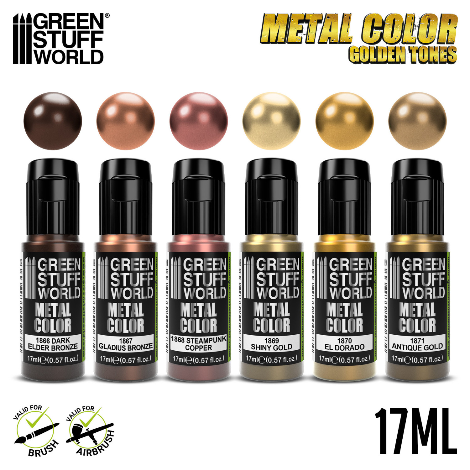 Metallic Paints Set - Gold | - GSW