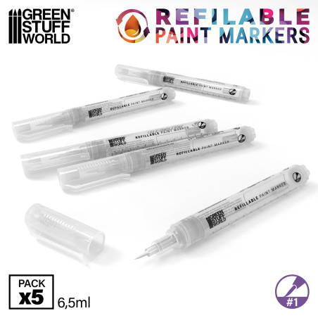 GSW Refillable markers 1 | Refillable paint pen for miniatures - GSW