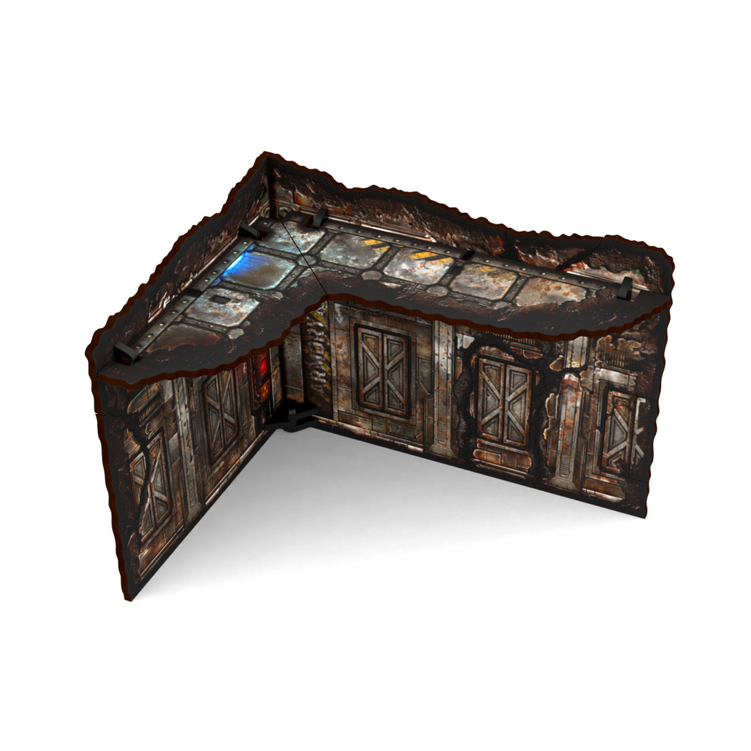 Ruina plegable pequeña en L prepintada Matched Play - Sci-fi - GSW