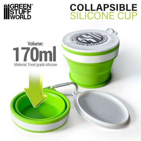 Silicone collapsible cup 170ml | Foldable silicone cup - GSW