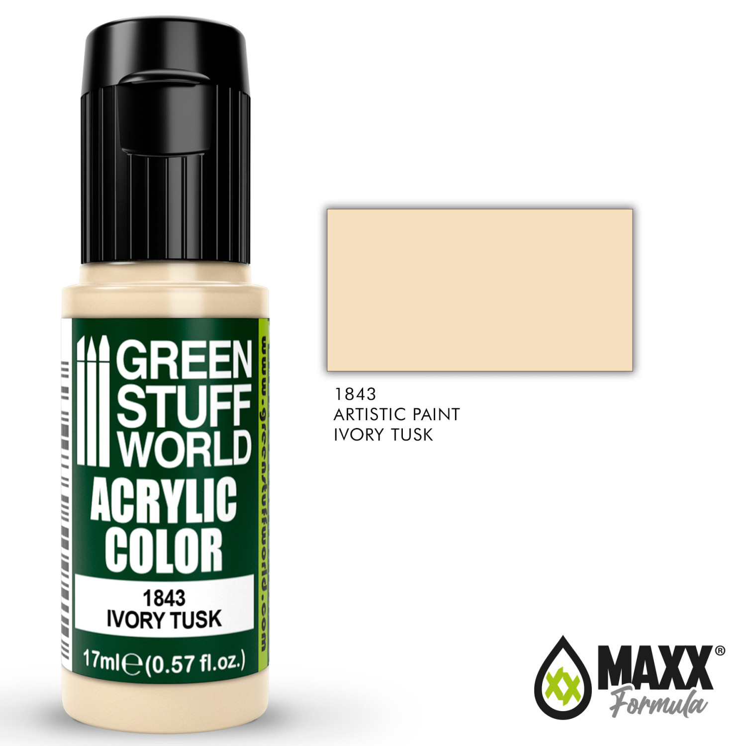 Acrylic Color IVORY TUSK for wargames - GSW