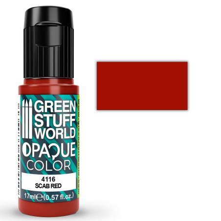 Acrylic Opaque Colors - Scab Red | - GSW