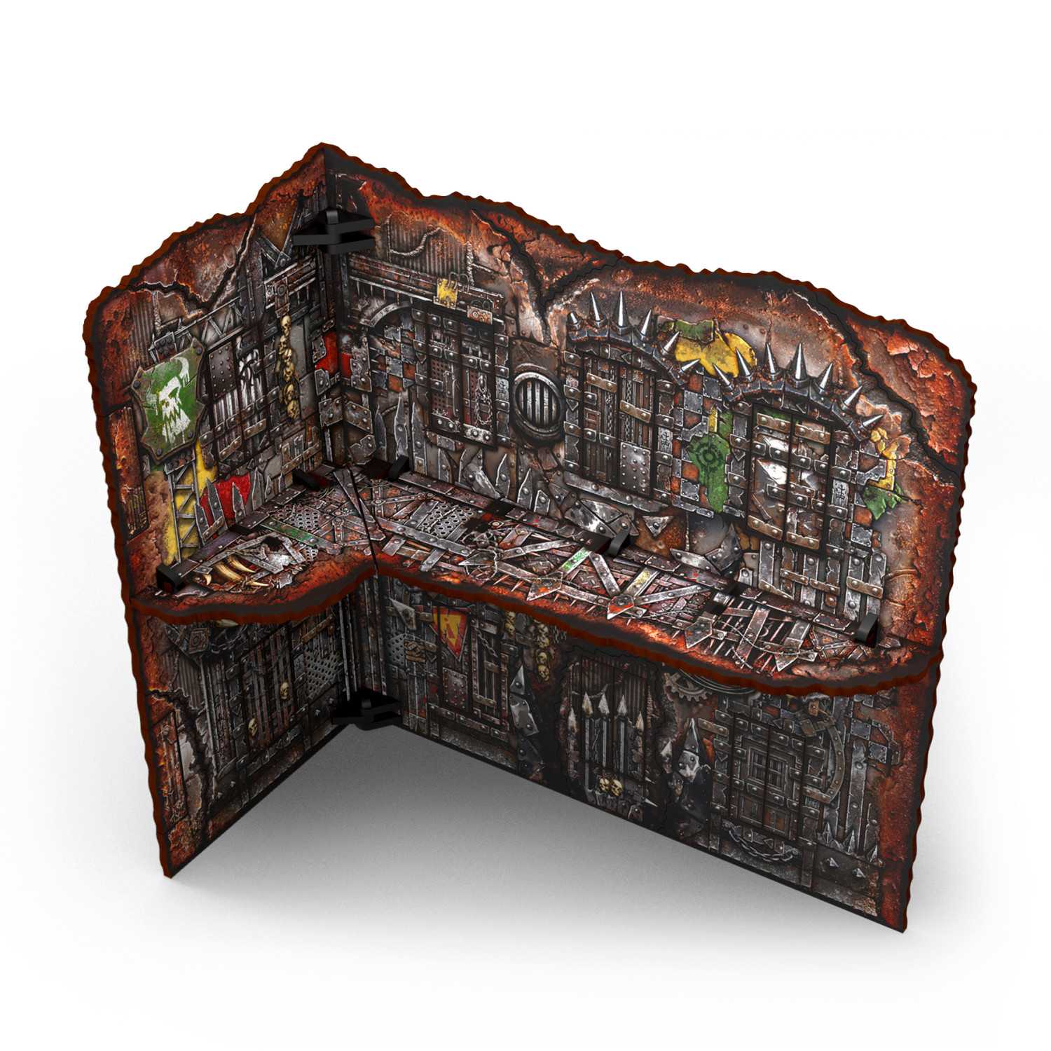 Ruina plegable grande en L prepintada Matched Play - Orcos - GSW