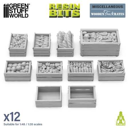 Wooden Food Crates 1:48 | Modeling and model kits - GSW