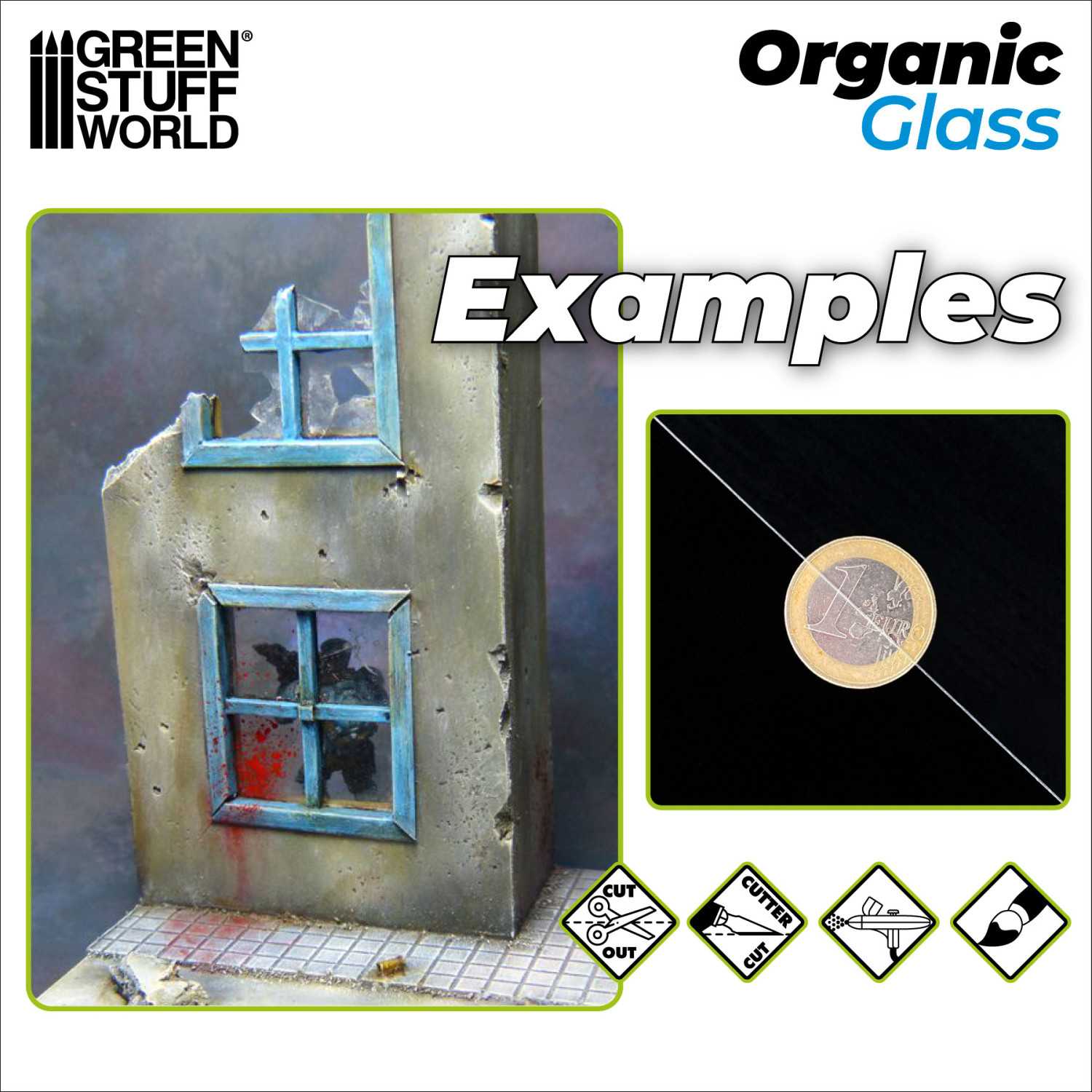 Organic GLASS Sheet - Clear | - GSW