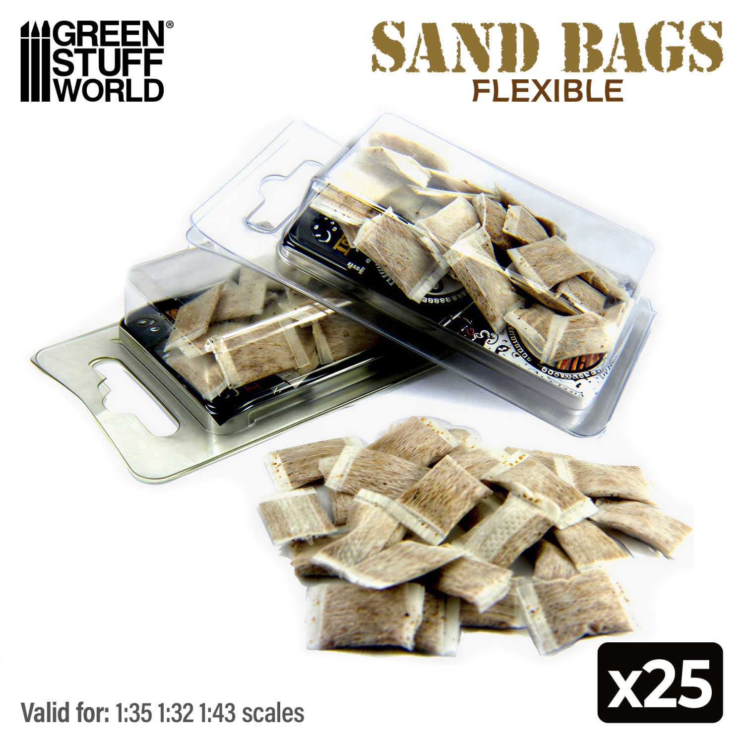 flexible SANDBAGS x25 | 1:48-1:35 Scale - GSW