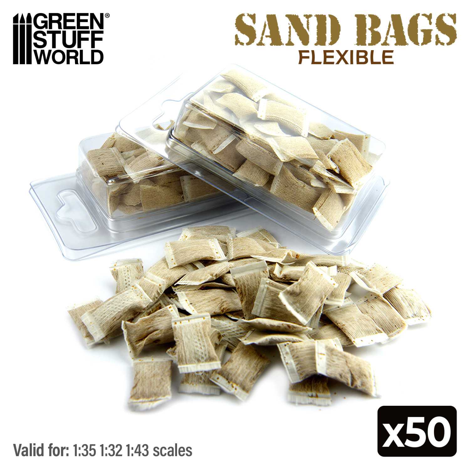 flexible SANDBAGS x50 | 1:48-1:35 Scale - GSW