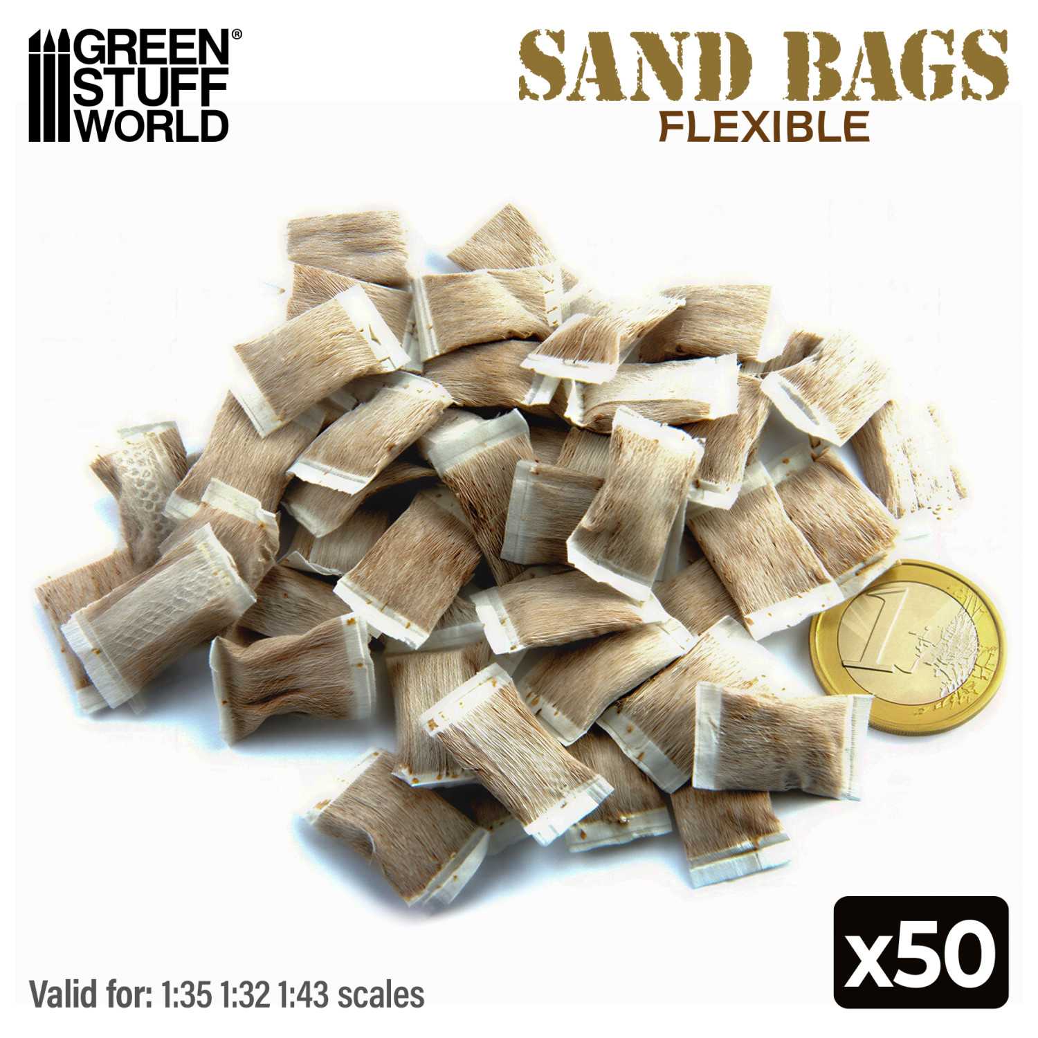 flexible SANDBAGS x50 | 1:48-1:35 Scale - GSW