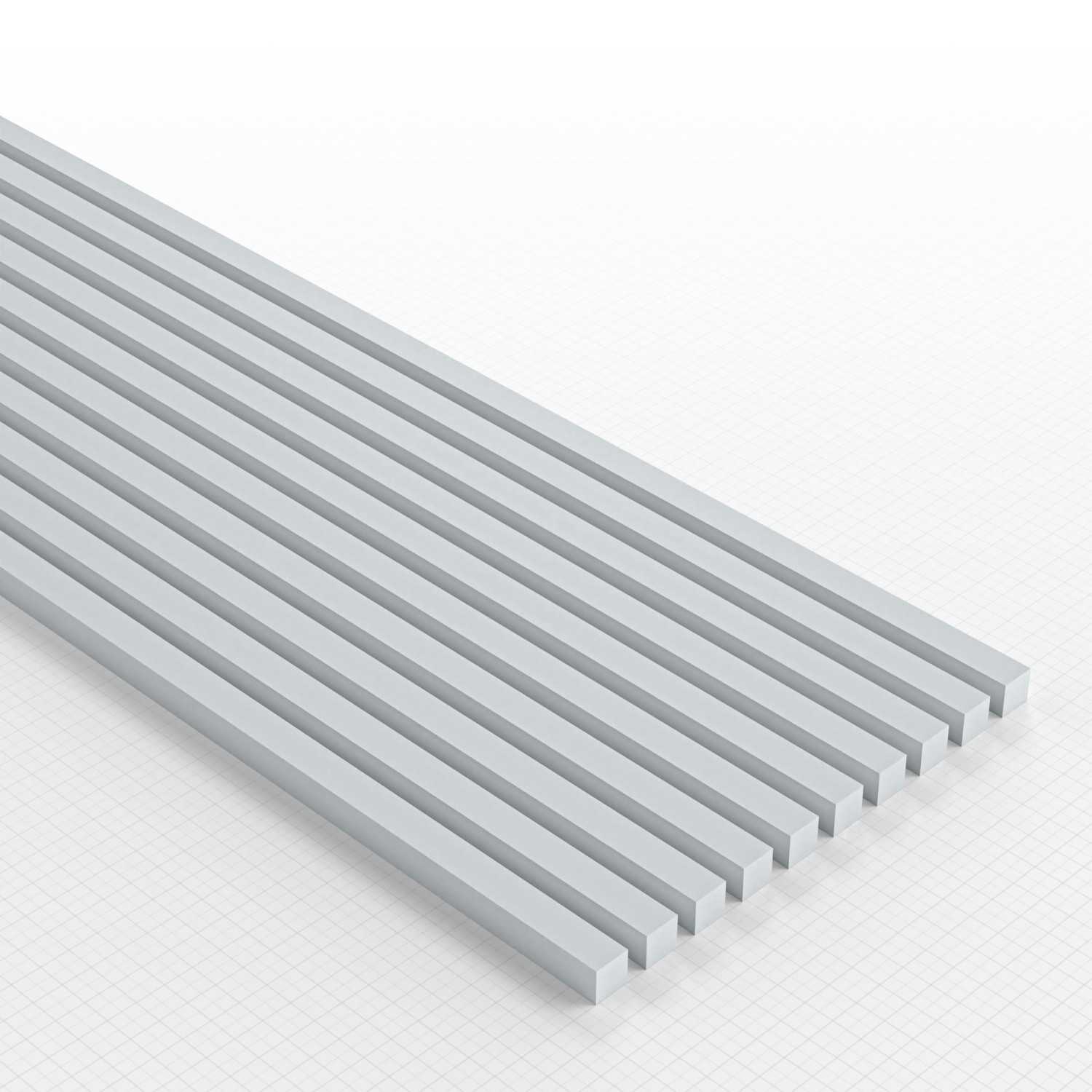 ABS Plasticard - Profile SQUARED ROD 2.5mm - GSW