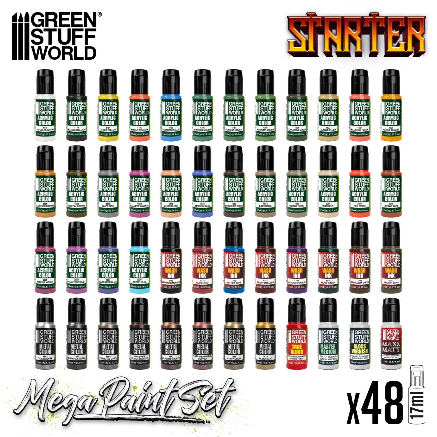 Miniature painting starter kit | Starter Mega Paint Set - GSW