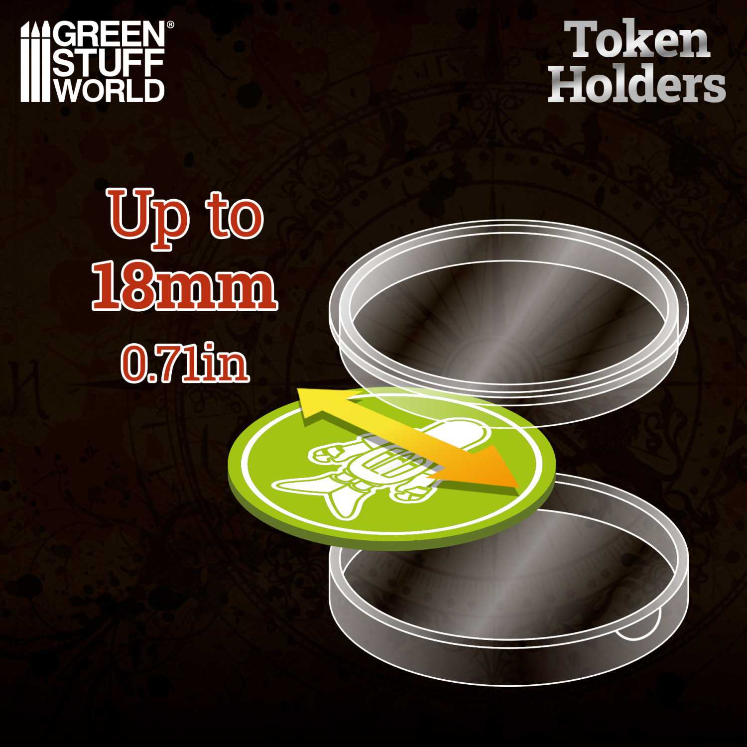 Token Holders 18mm for board games - GSW