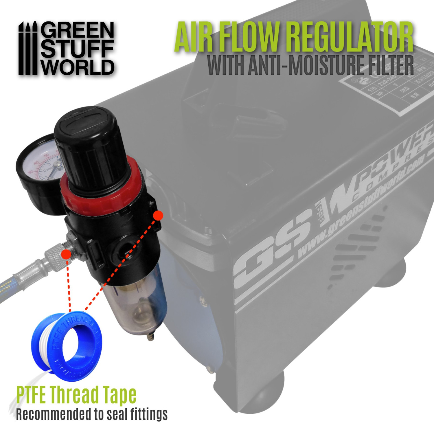 Airbrush Air Flow Regulator | - GSW