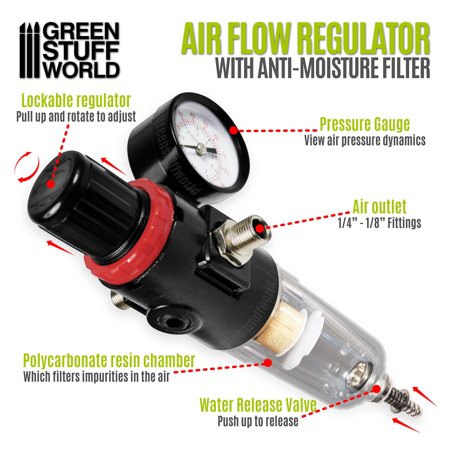 Airbrush Air Flow Regulator | - GSW