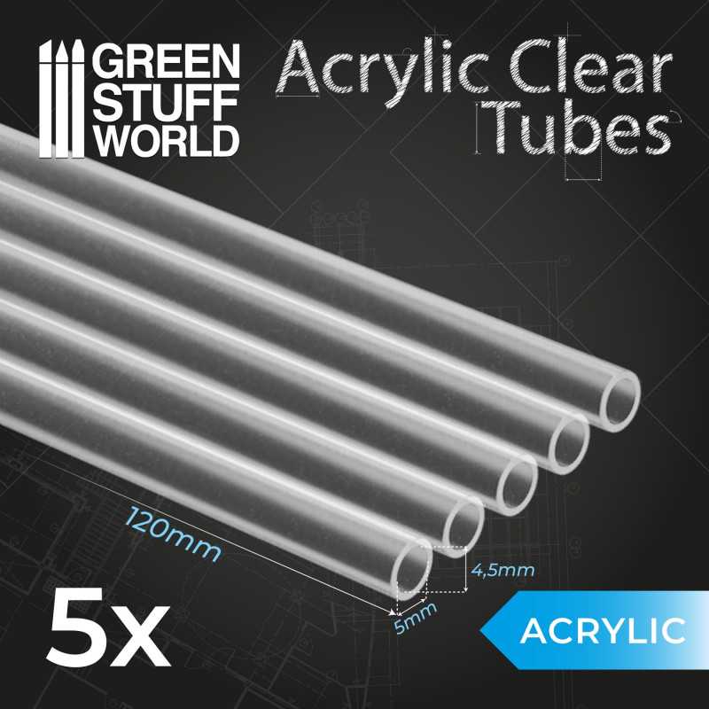 Acrylic Clear Tubes 5 mm | - GSW