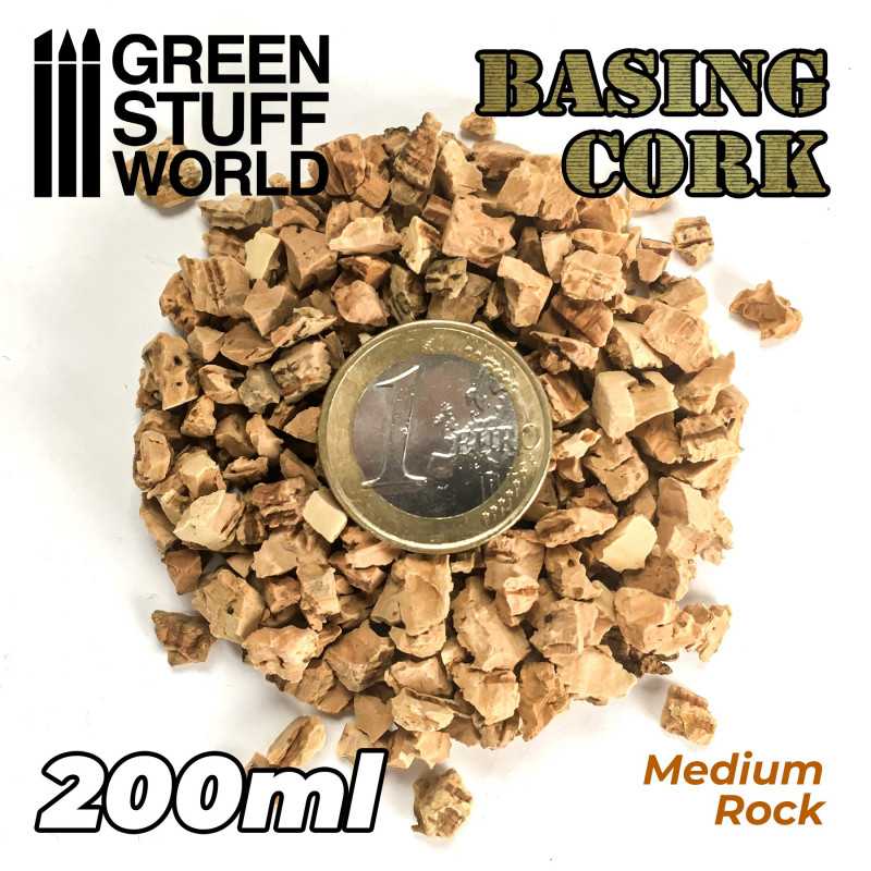 Basing Cork Grit - THICK - 200ml | Cork Basing rocks - GSW