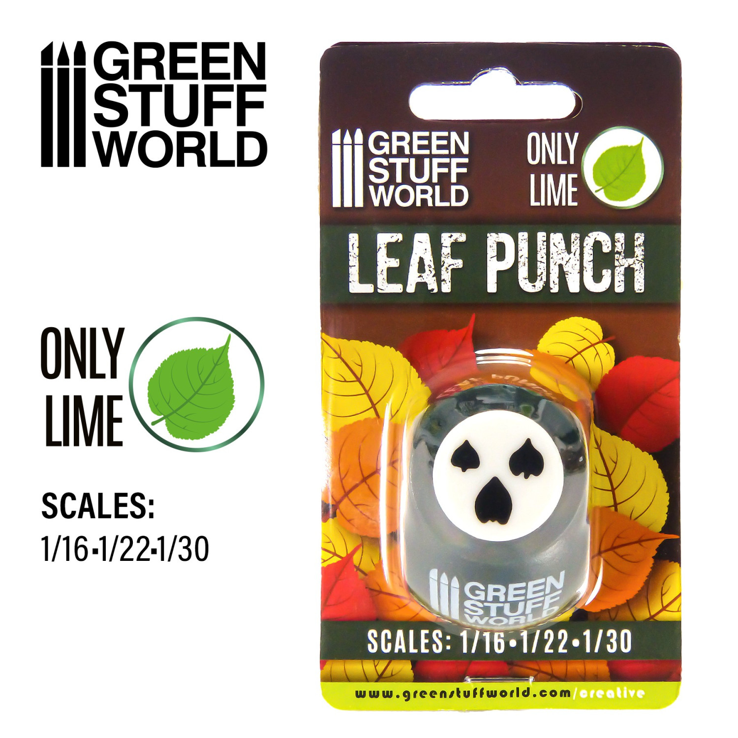 Miniature Leaf Punch DARK GREEN | - GSW